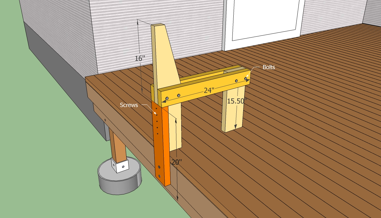 Deck Bench Plans Free HowToSpecialist How To Build Step By Step