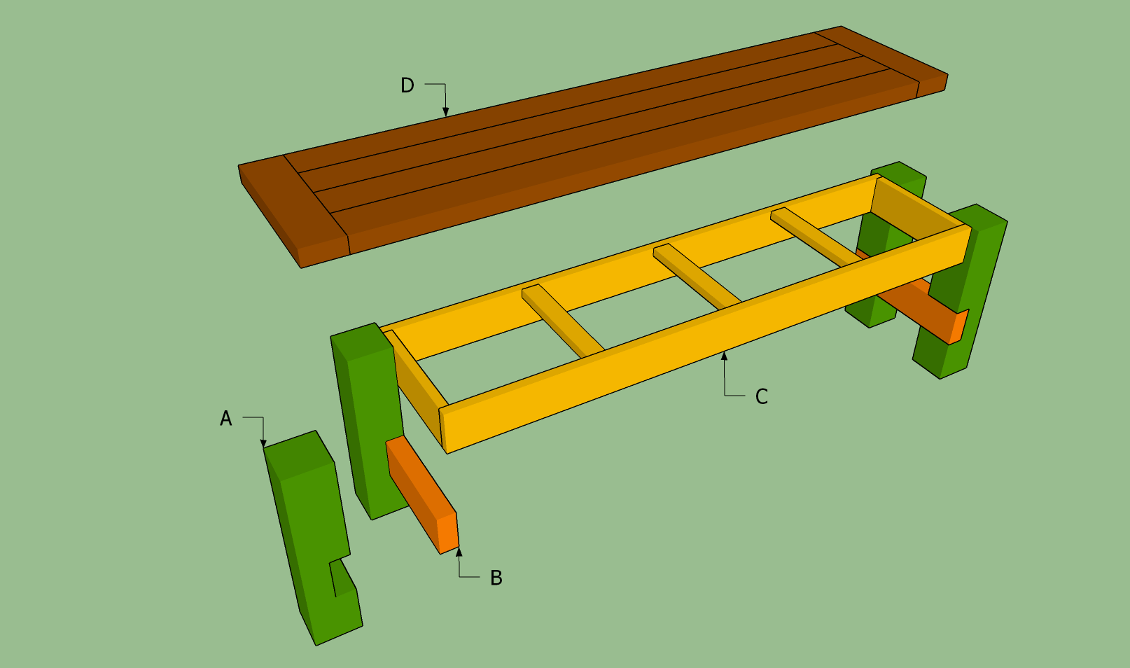 Woodworking Plans How To Build A Simple Wooden Bench Seat PDF Plans