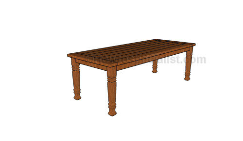 Dining room table plans | HowToSpecialist - How to Build, Step by Step ...